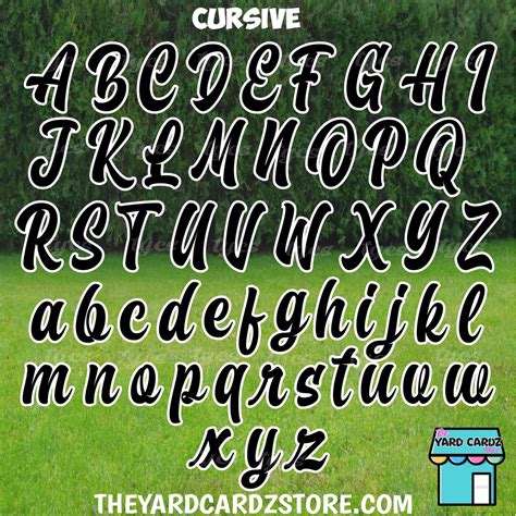 Cursive Font Alphabet Cursive Font Alphabet