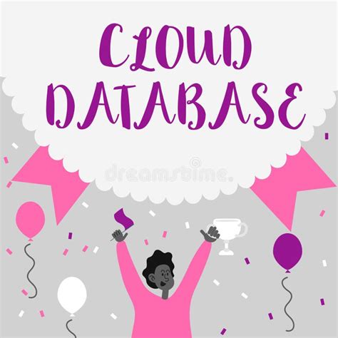 Text Caption Presenting Cloud Database Business Idea Optimized Or Built For A Virtualized