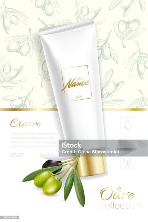 화장품 제품 카탈로그 잡지 광고 디자인 화장품 패키지를 비웃는 다 크림 젤 올리브 오일과 우유 바디 로션 보습 3차원 형태에 대한 스톡 벡터 아트 및 기타 이미지 Istock