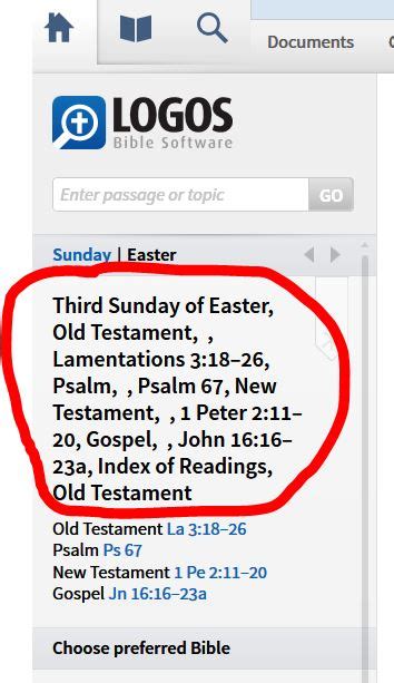 bug adjusting lectionary font size in home page — logos community