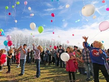 Balloon Memorial For Bott Sisters Calgary Herald