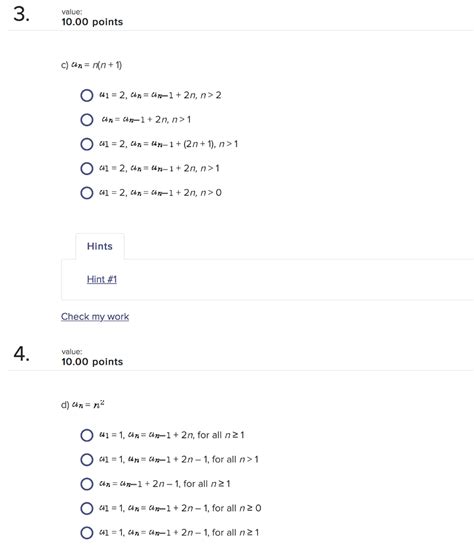 Solved Give A Recursive Definition Of The Sequence N N
