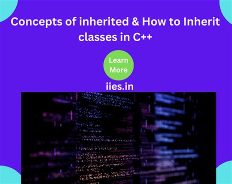 Concepts Of Inherited How To Inherit Classes In C