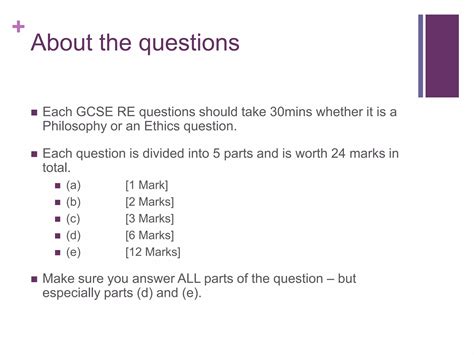 How To Answer Gcse Re Questions Pptx
