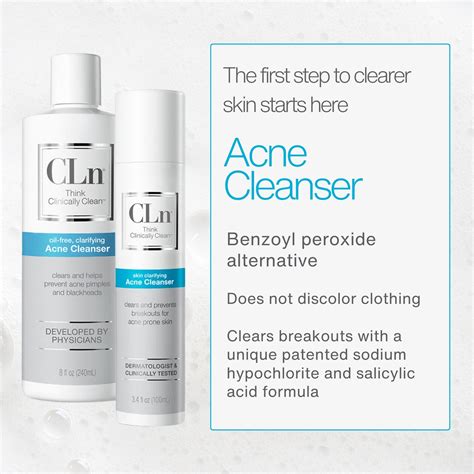 Cln® Skin Clarifying Acne Cleanser Effectively Prevents Breakouts