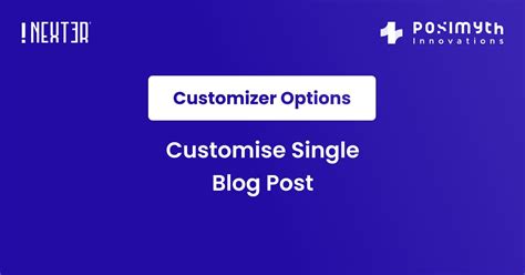 Customise Single Blog Post