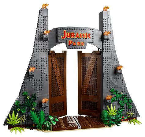 Lego Introduces The Classic Jurassic Park Gate And T Rex