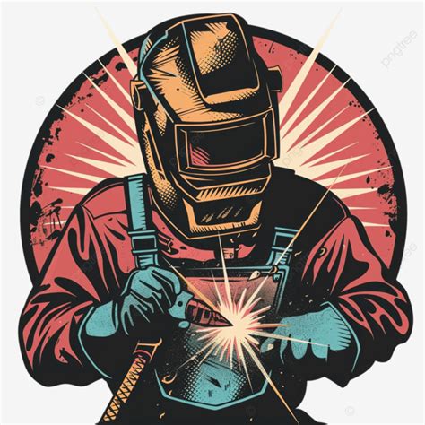 용접 도구 배지가 있는 용접기 파이프 불꽃 노동자 Png 일러스트 및 이미지 에 대한 무료 다운로드 Pngtree