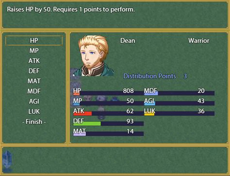AP Stat Distribution RPG Maker Forums