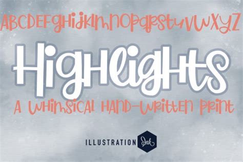 Highlights Font By Illustration Ink · Creative Fabrica