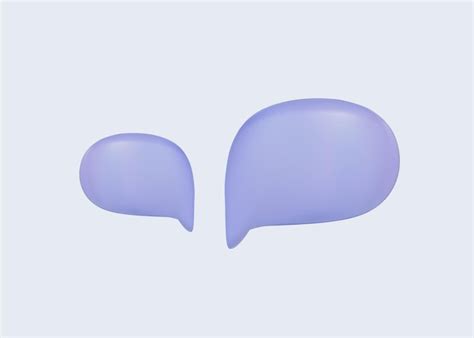 Premium Vector Blank 3d Speech Bubble Icons Cartoon Message Box Isolated On Blue Background