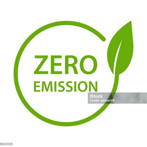 제로 방출 아이콘 벡터 Co2 중립 녹색 기호 웹 사이트 디자인 로고 응용 프로그램 Uiillustration에 대 한 무배출에