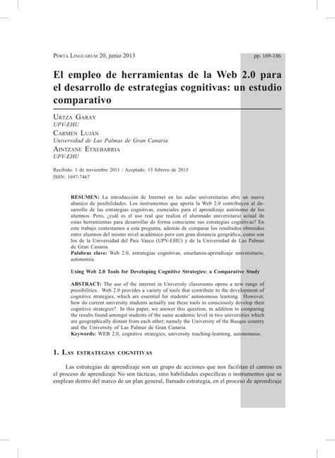 Pdf Effects Of Visually Enhanced Input Input Processing And El Empleo De Herramientas De