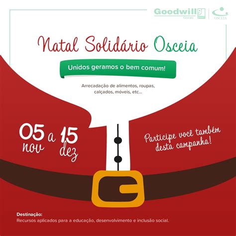 Campanha Natal Solidário Osceia