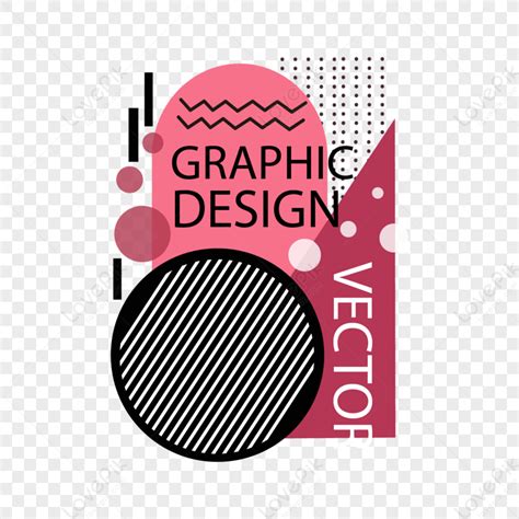 팝 스타일 만화 귀여운 로고 멤피스 크리 에이 티브 일러스트 라운드 라인 손으로 그린 핑크 Png 일러스트 무료 다운로드 Lovepik