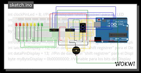 Secuencia Con Display Wokwi Esp32 Stm32 Arduino Simulator