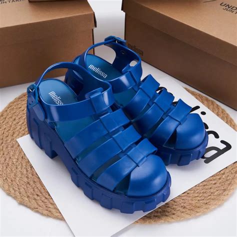 여성용 멜리사 샌들 하이힐 두꺼운 밑창 바오투 젤리 신발 로마 비치 슈즈 2023 여름 신상 Aliexpress