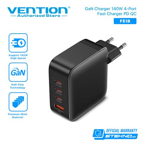 Jual Vention Gan Charger Kit Adaptor Usb A Type C Port W Fast Charge Pd Shopee Indonesia