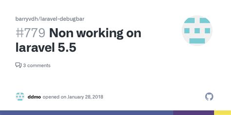 Non Working On Laravel 55 · Issue 779 · Barryvdhlaravel Debugbar