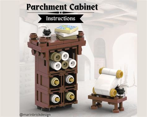 Lego Moc Parchment Cabinet Lego Castle Moc By Marinbrickdesign