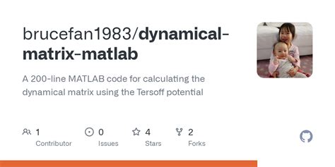 Github Brucefan1983dynamical Matrix Matlab A 200 Line Matlab Code