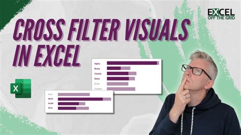 How To Make Cross Filter Visuals In Excel Amazing Interactive Visuals Excel Off The Grid