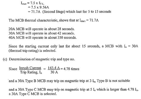 CIRCUIT BREAKER SIZING PROFESSIONAL ELECTRICAL ENGINEER