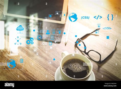 Coding Software Developer Work With Ar New Design Dashboard Computer