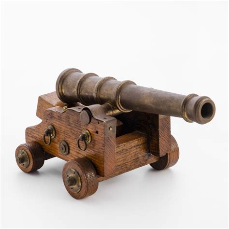 Модель корабельной пушки, бронза, дерево, Западная Европа, 1880-1920 гг ...