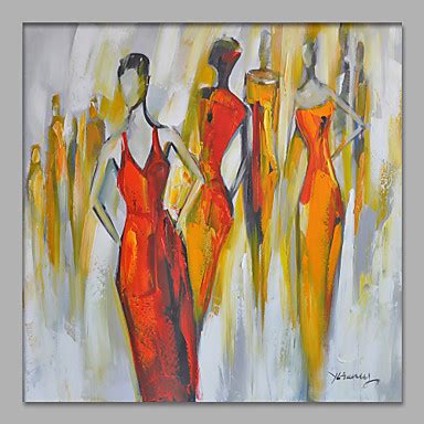 Modern Sex Women Portrait Hand Painted Oil Painting On Canvas