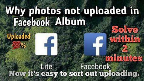 How To Solve Facebook Photos Uploading Problem Why Photos Can T