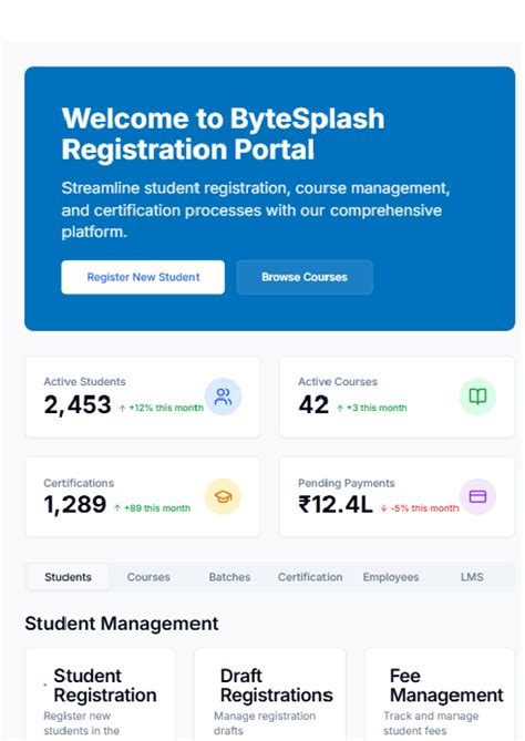 Registration Portal