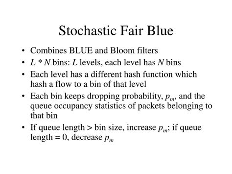 Ppt Stochastic Fair Blue A Queue Management Algorithm For Enforcing