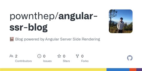 Github Pownthepangular Ssr Blog 📕 Blog Powered By Angular Server