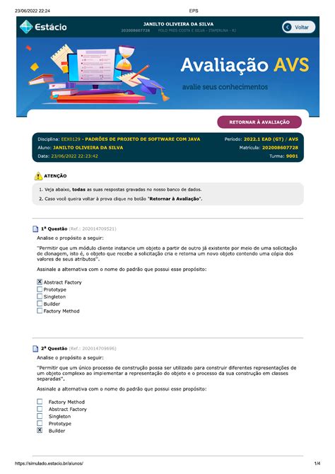 padrÕes de projeto de software com java nota 10 análise e