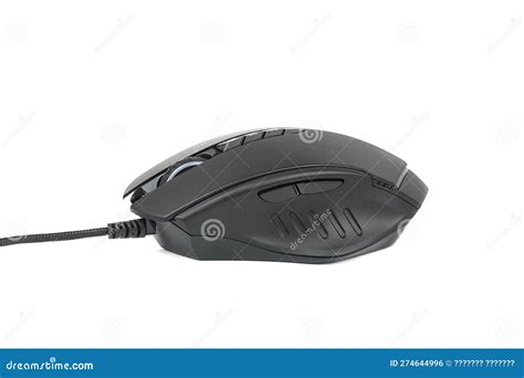 Black Computer Mouse Isolated On White Background Stock Photo Image Of Button Device