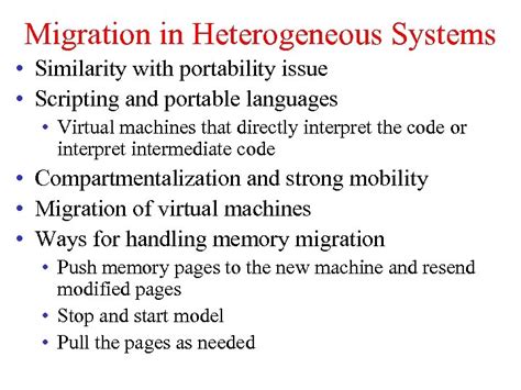 Distributed Computing Systems CSCI Code Migration