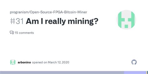 Am I Really Mining Issue Progranism Open Source FPGA Bitcoin Miner GitHub
