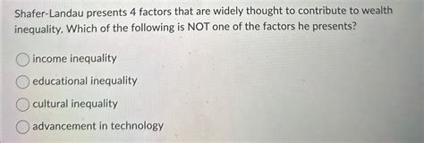 Solved Shafer Landau Presents 4 ﻿factors That Are Widely