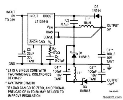 DUAL OUTPUT REGULATOR Analog Circuit Basic Circuit Circuit Diagram SeekIC Com