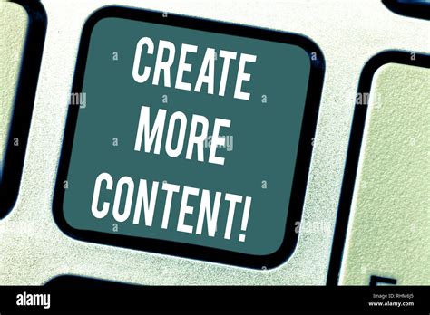 Word Writing Text Create More Content Business Concept For Write Words