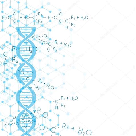 Abstract Background With Dna Molecule Structure Stock Vector Image By ©sumkinn 56374055