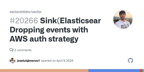 Sinkelasticsearch Dropping Events With Aws Auth Strategy · Issue 20266 · Vectordotdevvector
