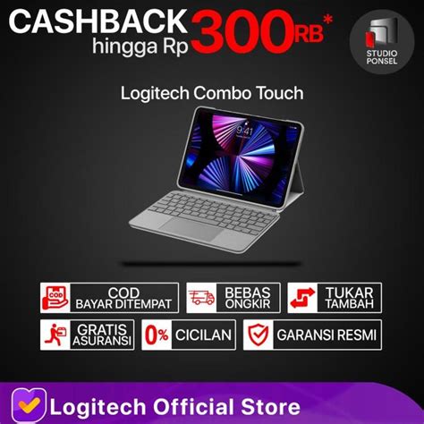 Jual Logitech Combo Touch Keyboard Case For Ipad Pro 12 9 11 With