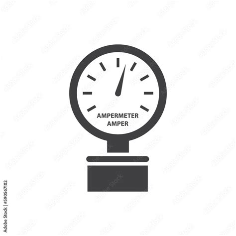 Vector Meter Icon Gauge Meter Sign Barometer Symbol Circle Indicator