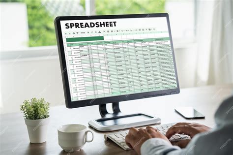 Premium Photo Businessman Working With Data And Graphs In Spreadsheet Documents For Online