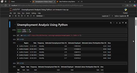 Datascience Python Eda Unemploymentanalysis Machinelearning