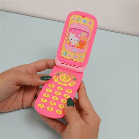 [정품] 산리오 키티 전화기 휴대폰 폴더폰 장난감 에이블리