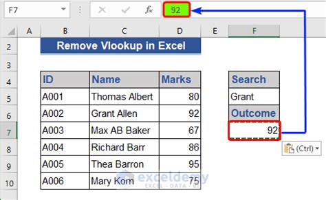 How To Remove Vlookup Formula In Excel 6 Methods Exceldemy