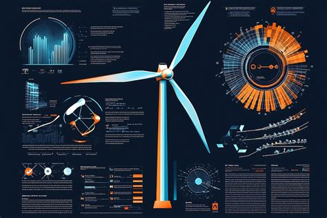 Futuristic Wind Turbine Technology Interface Data And Visualization Premium Ai Generated Image